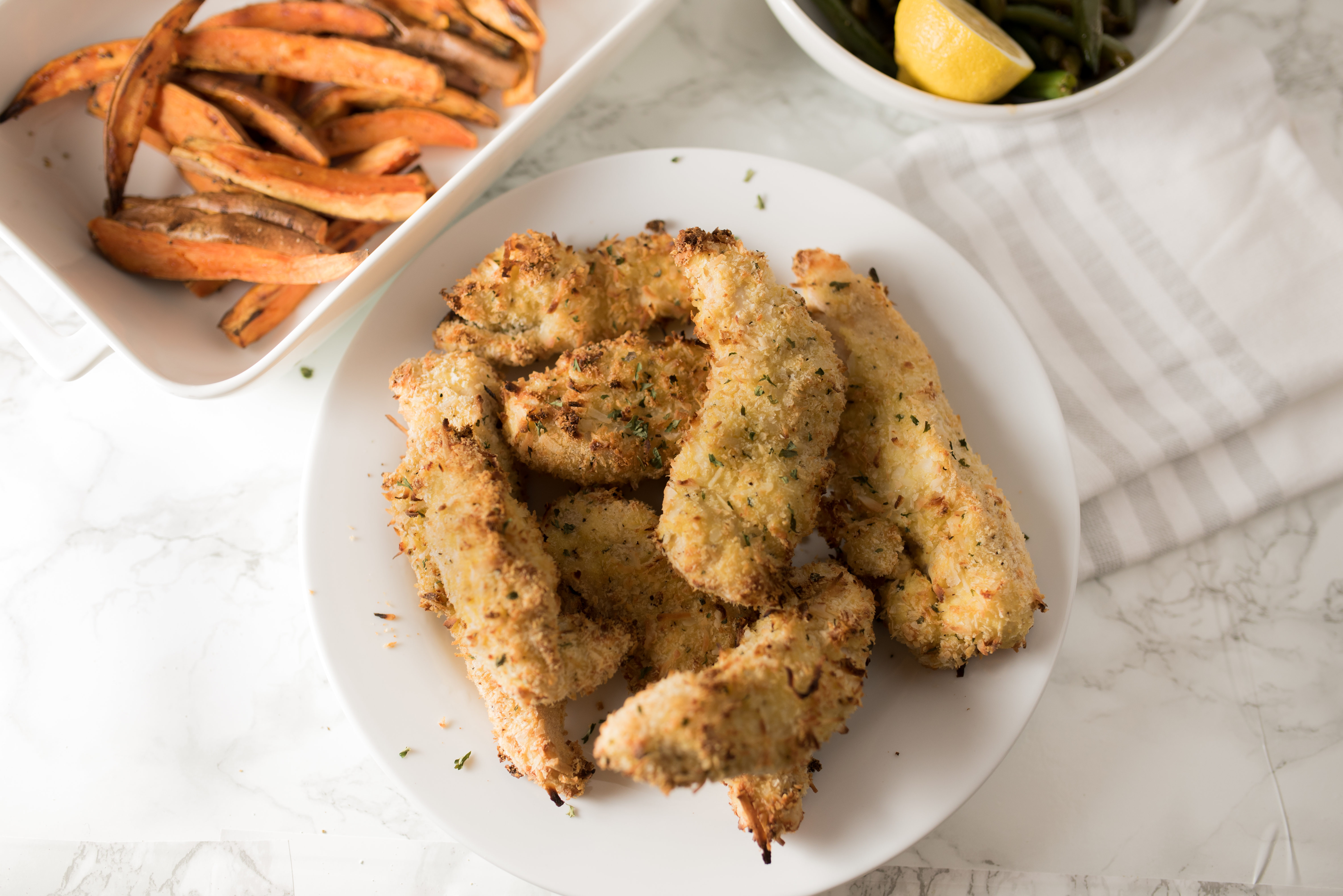 Crispy Oven Baked Coconut Chicken Tenders First And Full