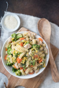 Garlic Chicken Pasta- Voila CopyCat Recipe - Freezer Friendly - First ...